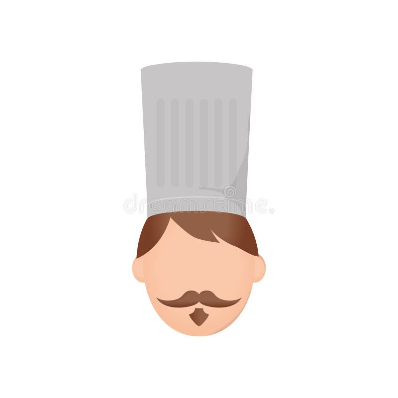 Chef hat profile stock illustration. Illustration of restaurant - 84081450