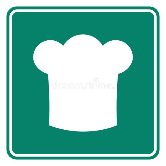 Chef hat and road sign stock vector. Illustration of chefs - 228344666