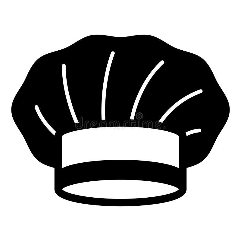 Chef Hat Solid Icon, Cooking Concept. Vector Graphics. Cook Cap Sign on ...