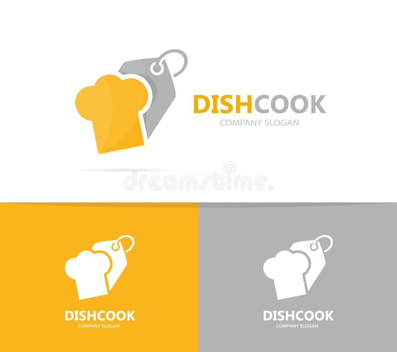 Chef Hat and Tag Logo Combination. Kitchen and Shop Symbol or Icon ...