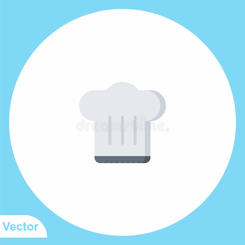 Chef Hat Vector Icon Sign Symbol Stock Vector - Illustration of graphic ...