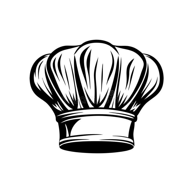 Chef Hat Vector Illustration for Culinary and Restaurant Branding ...