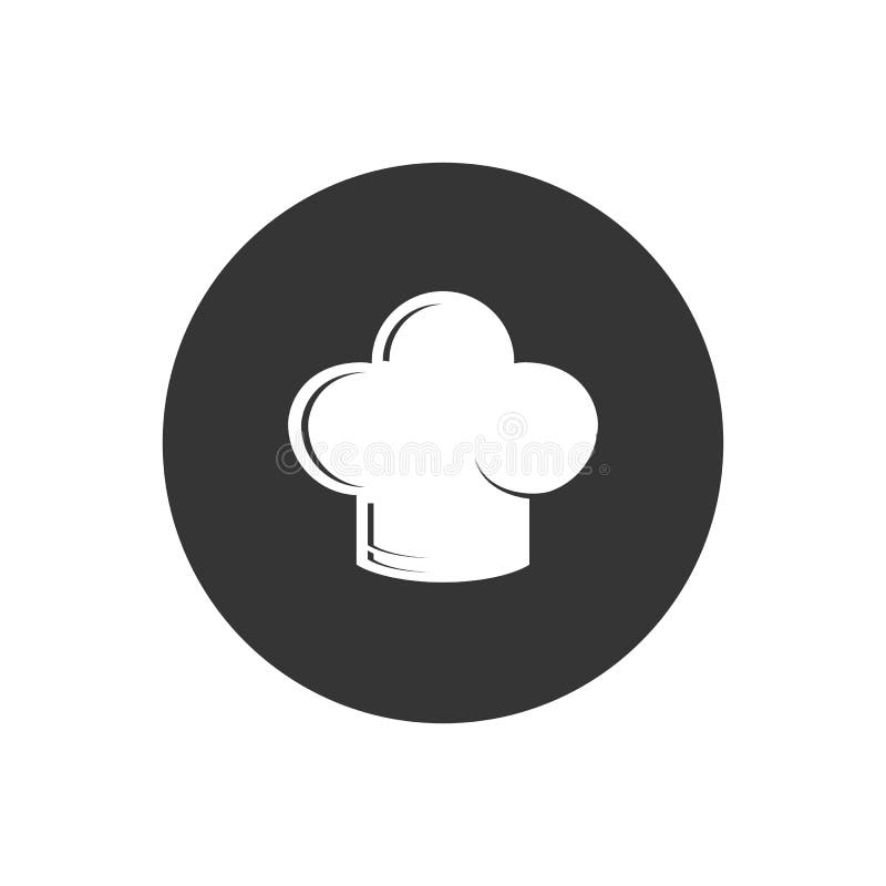 Chef Hat White Icon, Outline and Solid Vector Sign, Linear Pictogram ...