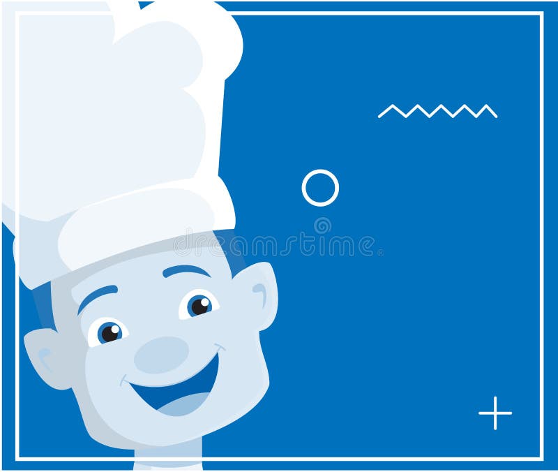 Cartoon Chef Vintage Flat Vector Illustration Design Stock Vector ...