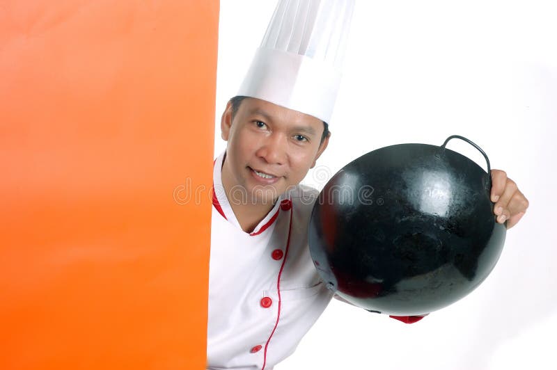Chef Holding Cooking Utensils Stock Image - Image of chef, cooking ...
