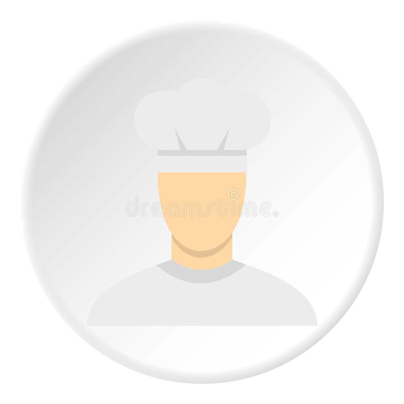 Chef icon circle stock vector. Illustration of business - 95442281