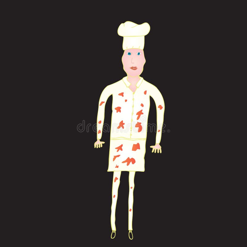 Chef Illustration stock vector. Illustration of person - 7571058