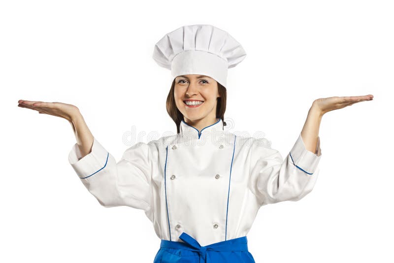 Chef. Isolated on White Background Stock Photo - Image of person, clean ...