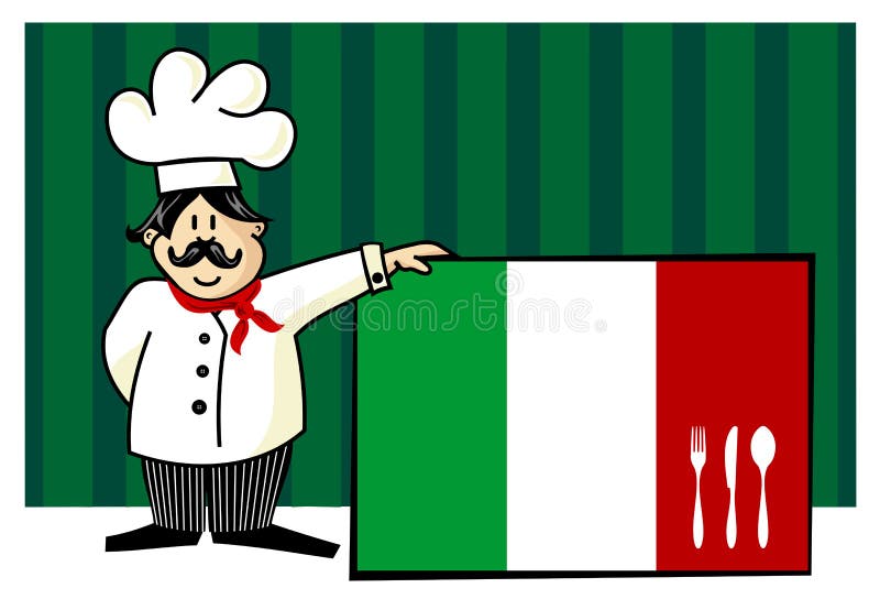 Italian Chef Hat with Pasta Stock Vector - Illustration of cook ...