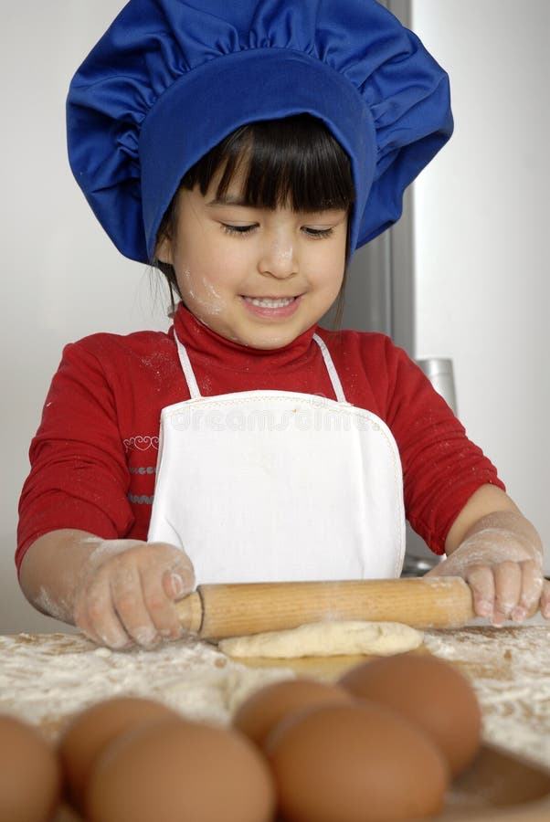 Chef kid. stock photo. Image of happy, female, asiatic - 25593268