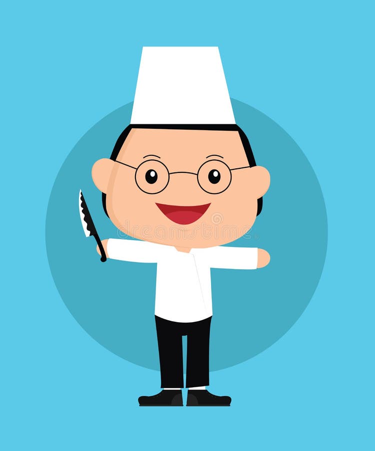 Chef kids stock vector. Illustration of menu, icon, happy - 58409031