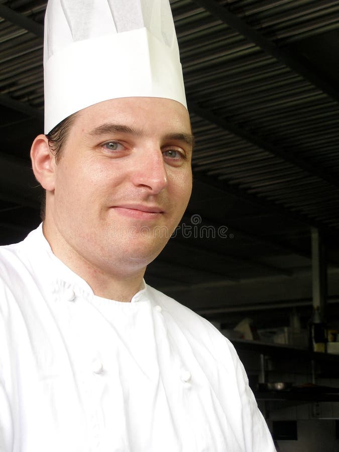 Chef in the kitchen stock photo. Image of food, restaurant - 1012388