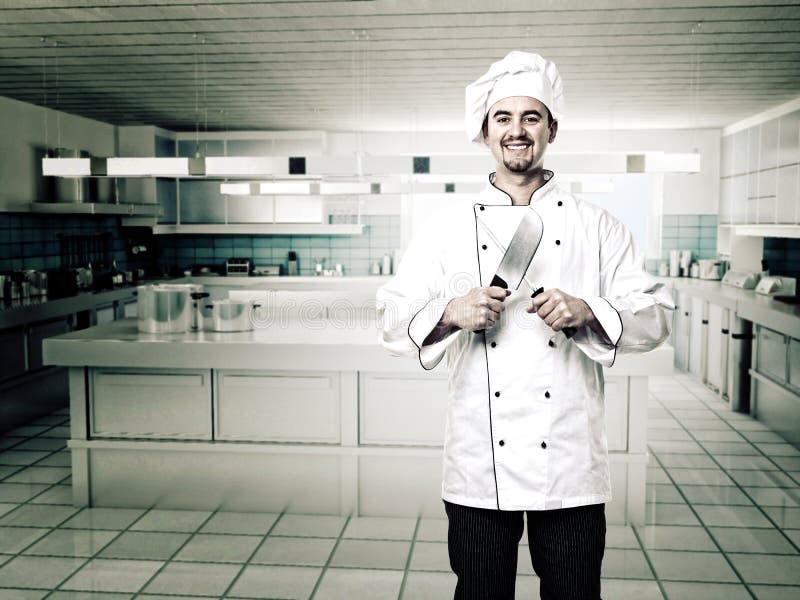 Chef in kitchen stock photo. Image of caucasian, chef - 23365140