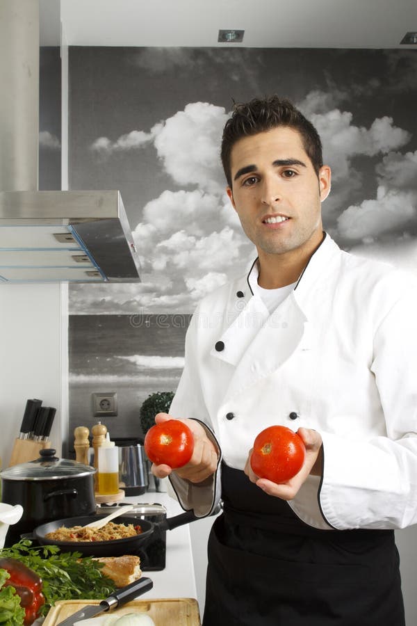 Chef in the kitchen stock photo. Image of occupation - 102404844
