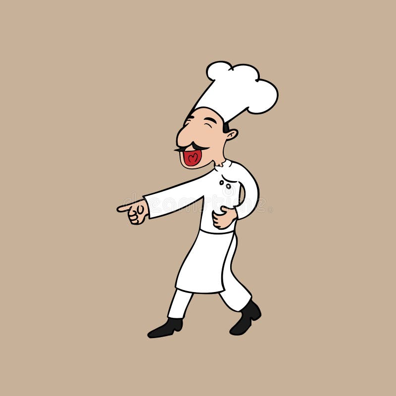 Chef laugh stock vector. Illustration of laughing, background - 45475056