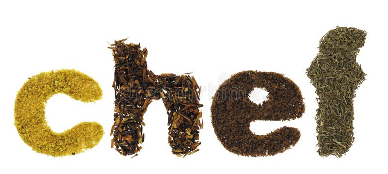 Chef letters stock photo. Image of ingredient, dill, cookbook - 25860130