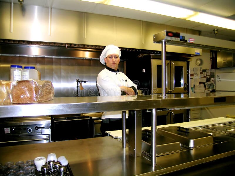 Chef - on the Line stock photo. Image of chef, friendly - 541116