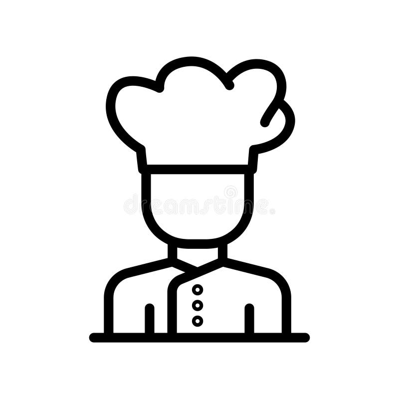 Chef Line Icon. Suitable for Restaurant Symbol Stock Vector ...