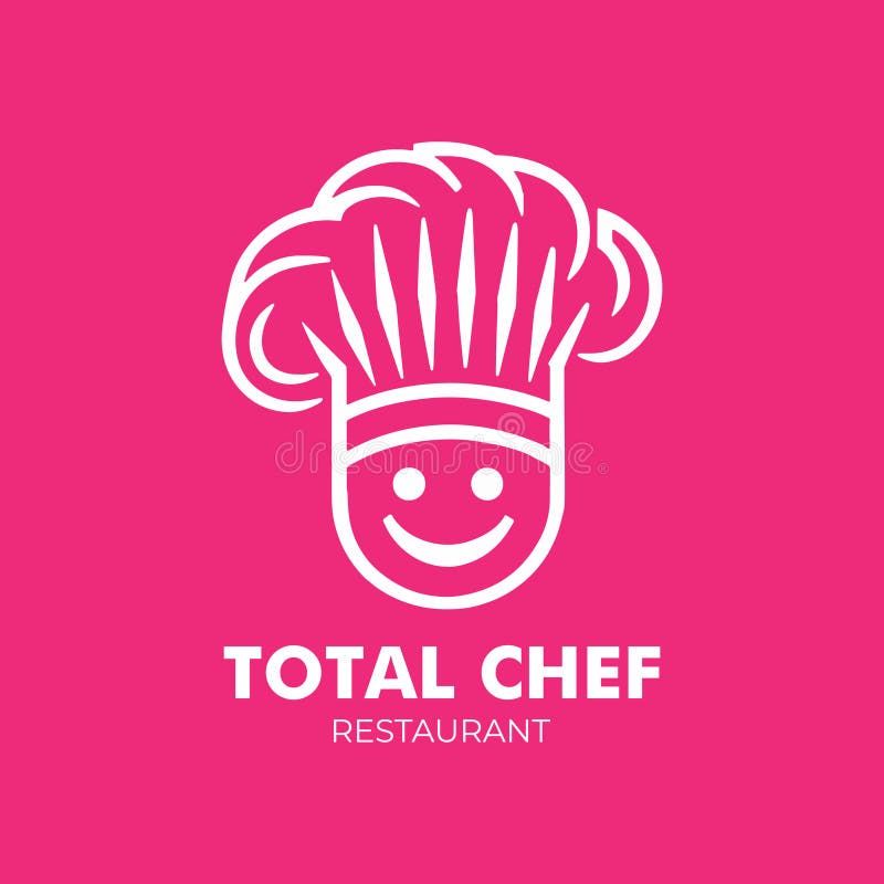 A Creative Chef Logo Featuring a Hat Stock Vector - Illustration of ...