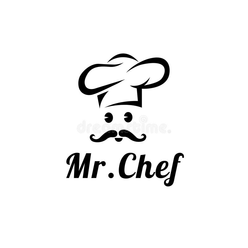 Chef logo design stock illustration. Illustration of tools - 348131581