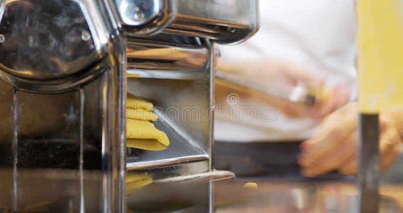 Chef Making Italian Pasta stock video. Video of kitchen - 370108267