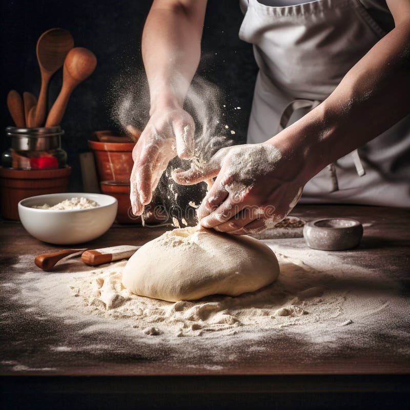 A chef makes pizza dough stock photo. Image of cook - 296065872 A chef makes pizza dough stock photo. Image of cook - 296065872