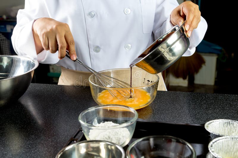 Chef making bakery stock photo. Image of ingredient, fresh - 57599570