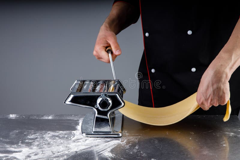 Chef Making Noodles for a Restaurant in a Kitchen11 Stock Photo - Image ...