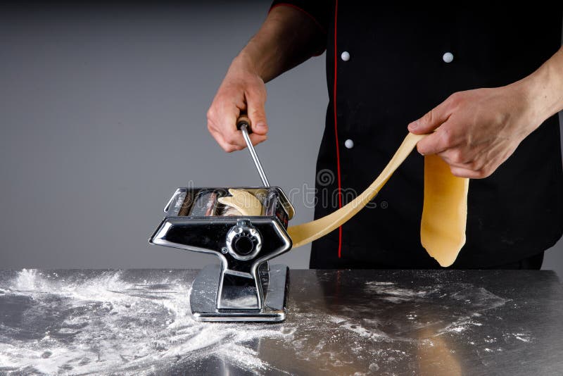 Chef Making Noodles for a Restaurant in a Kitchen8 Stock Photo - Image ...