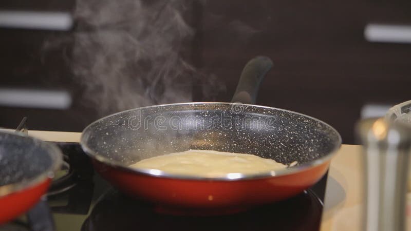 Making Pancakes on a Pancake Maker Stock Footage - Video of baked ...