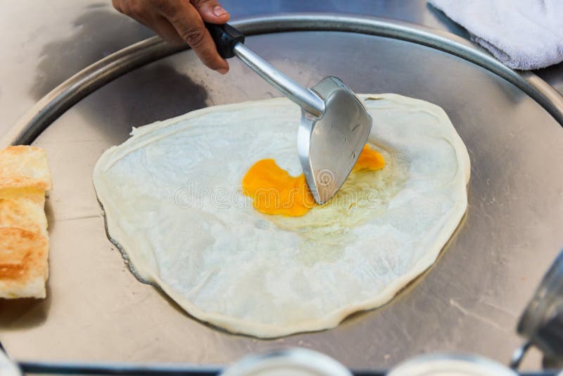 Making Roti Indian Chapati on Roti Tawa Made of Wheat Dough Stock Photo ...
