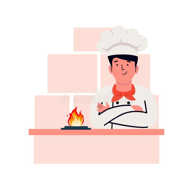 Smoking Chef Hat Cartoon Stock Illustrations – 12 Smoking Chef Hat ...