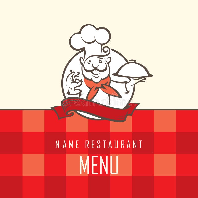 Chef menu design stock vector. Illustration of profession - 65431626