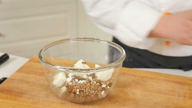Chef is Mixing Ingredients for Stock Footage - Video of meal, board ...