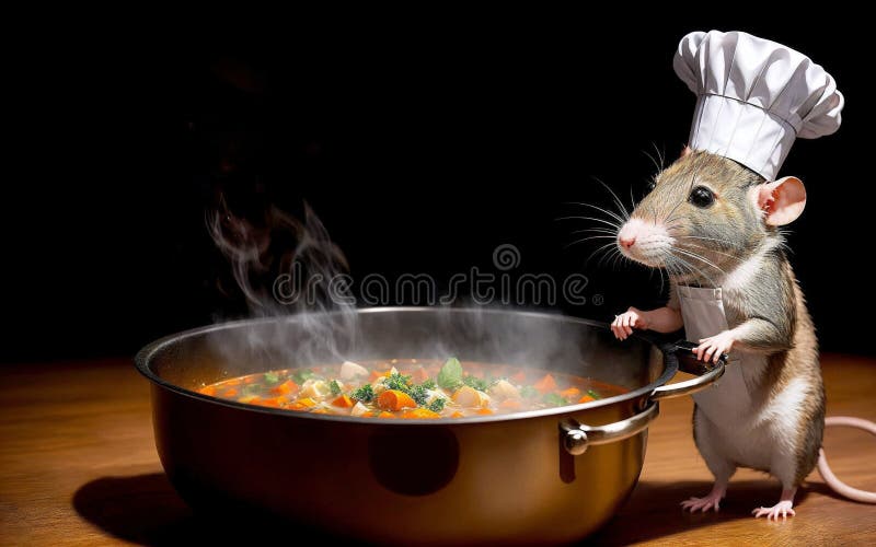 Mouse Cooking Vegetable Soup Stock Illustrations – 3 Mouse Cooking ...