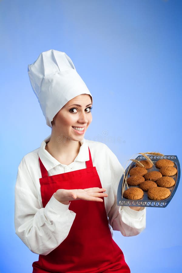 Cheerful Bakery Chef stock image. Image of sheet, professional - 3357081