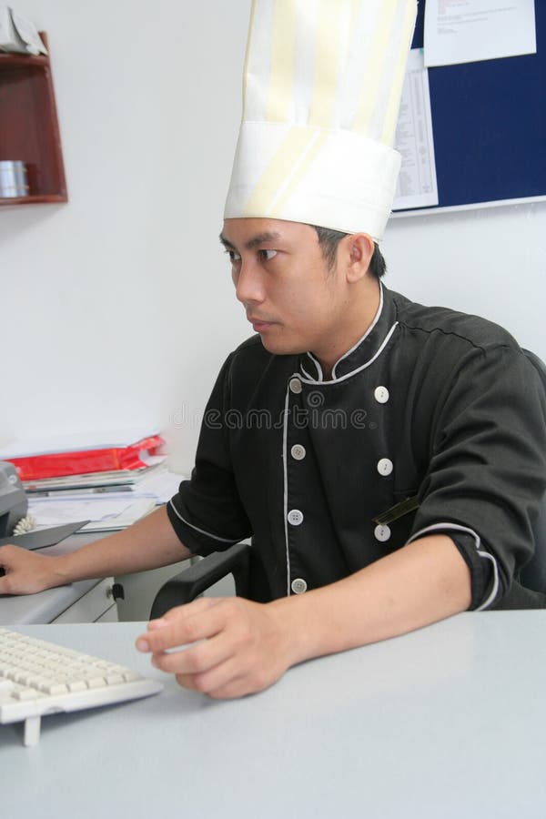 Chef in office stock photo. Image of staff, cook, food - 6200918