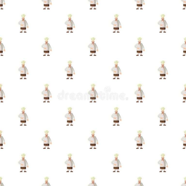 Chef pattern stock vector. Illustration of cheerful - 120204544
