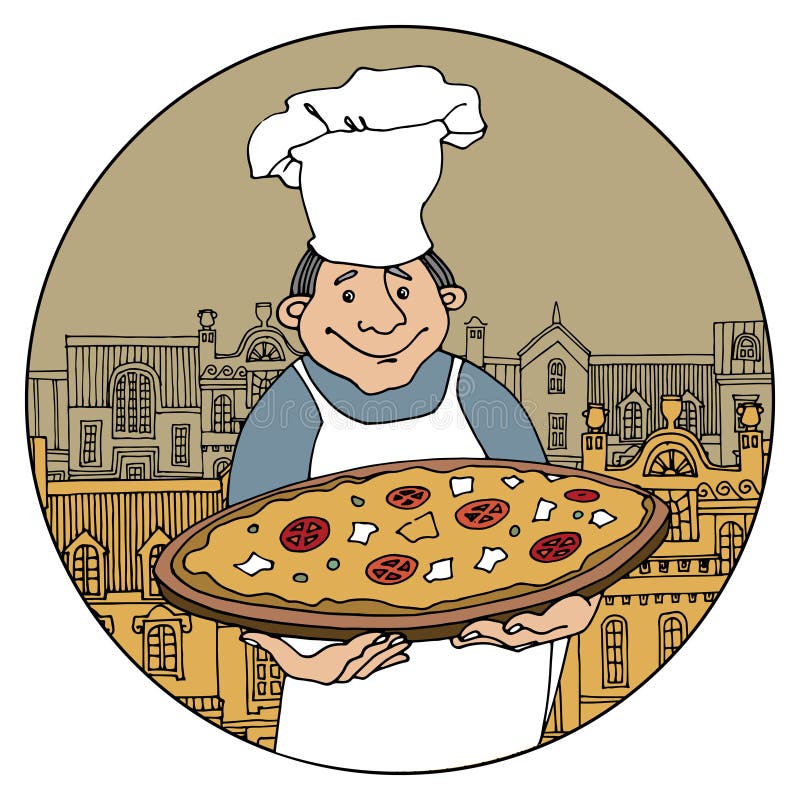 Fat Chef Pizza Stock Illustrations – 318 Fat Chef Pizza Stock ...