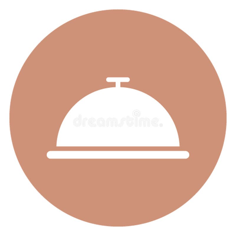 Chef Plate, Cloche, Vector Icon Which Can Easily Edit Stock Vector ...