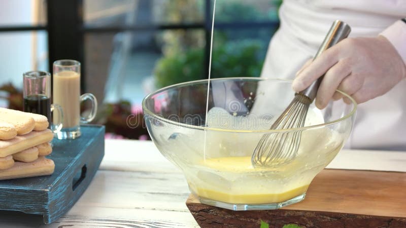 Chef Pouring Milk into Bowl. Stock Footage - Video of movement, chef ...