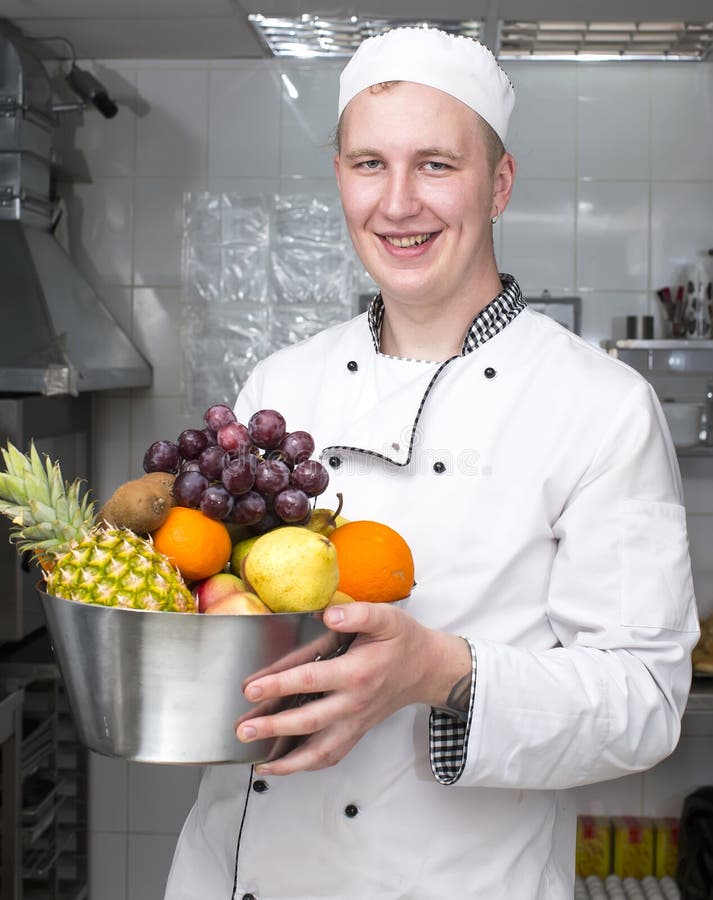 Chef prepares a meal stock image. Image of camera, dish - 41271191