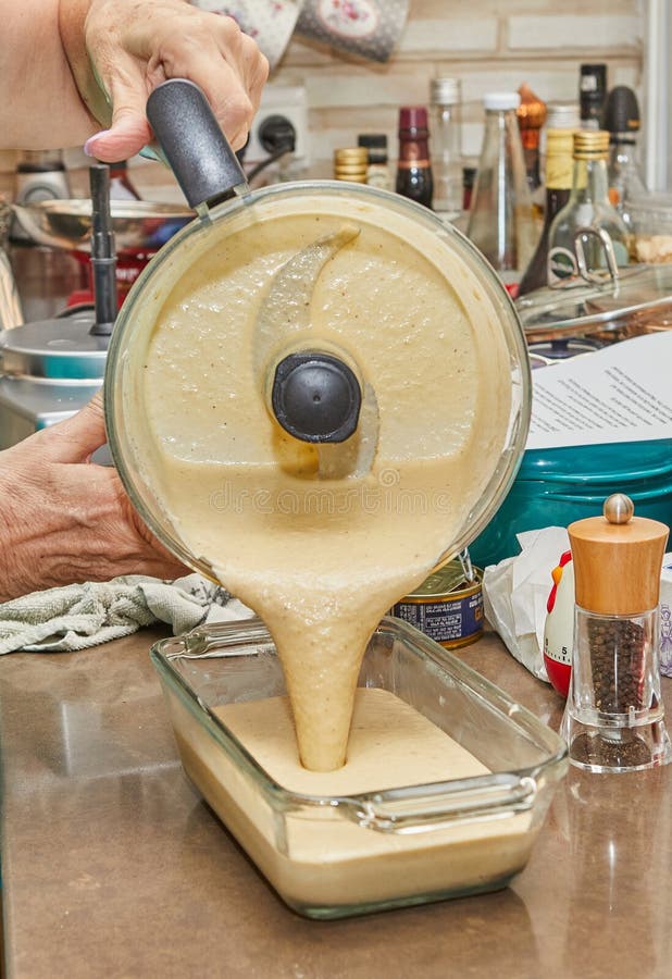 Chef Prepares Pie for Baking in Water Bath Stock Image - Image of sweet ...