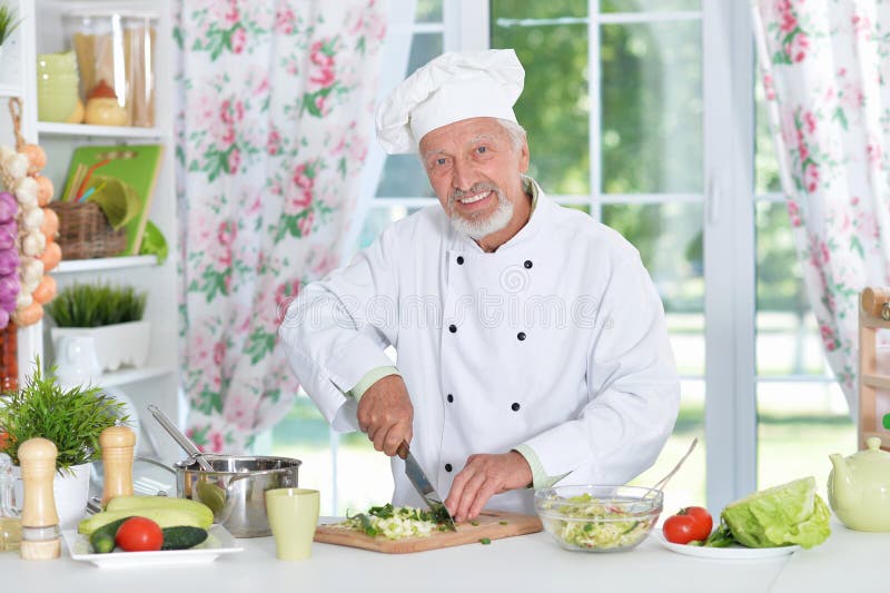 Chef preparing dinner stock photo. Image of portion - 114013828