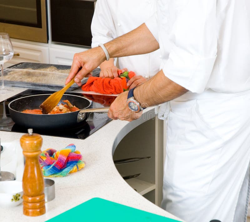 Chef preparing food stock photo. Image of coal, cook - 20246992