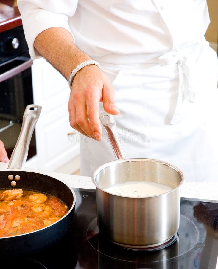 Chef preparing food stock photo. Image of coal, lunch - 20247044