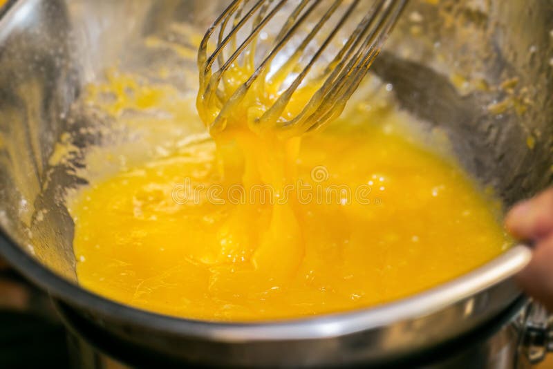 The Chef Preparing Fresh Raw Egg Stock Image - Image of breakfast ...