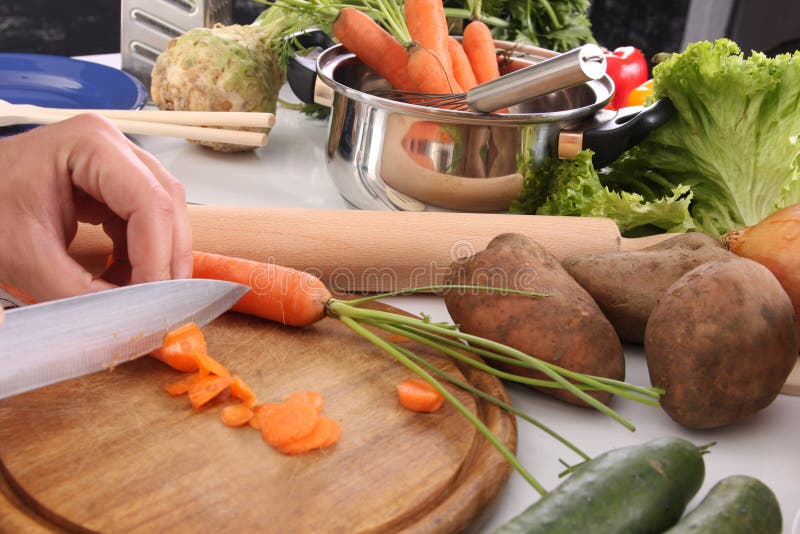Preparing Lunch for the Family Stock Photo - Image of flavor, boil ...