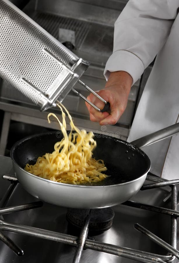 Chef preparing pasta stock photo. Image of pasta, chef - 4326484