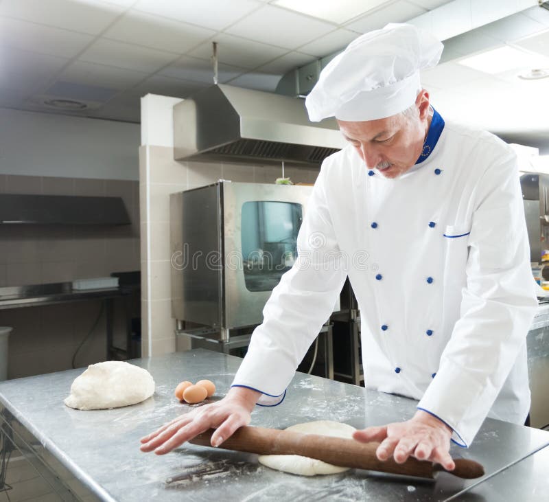 Chef preparing pastry stock image. Image of crust, indoor - 30419515